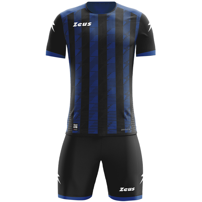 Zeus Icon Teamwear Set Jersey with Shorts black royal blue | SportSpar.com