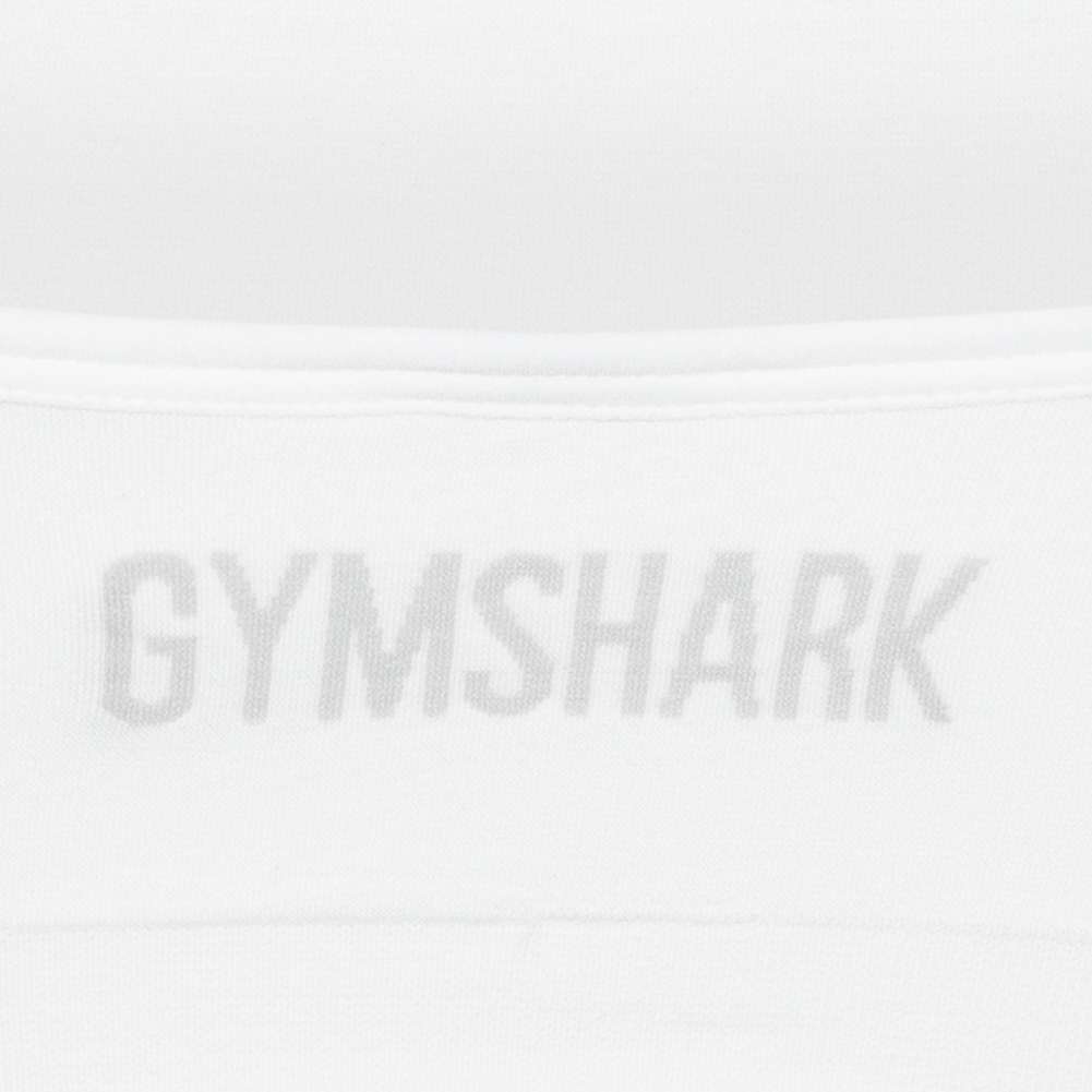Gymshark Seamless Bralette High Neck Damen Sport BH GLUW4532-WH | SportSpar