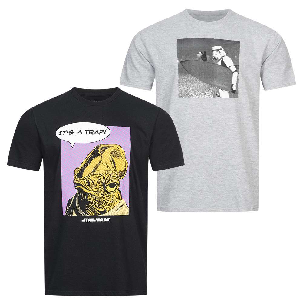 STAR WARS Meme Pack Hommes T-shirt Lot de 2 FCMPK142MUL | sport-outlet.fr