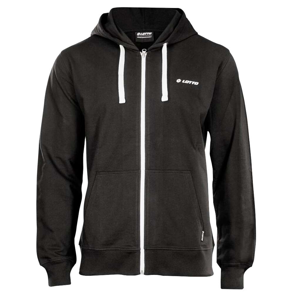 Lotto Full Zip Hombre Sudadera con cremallera y capucha negro ...