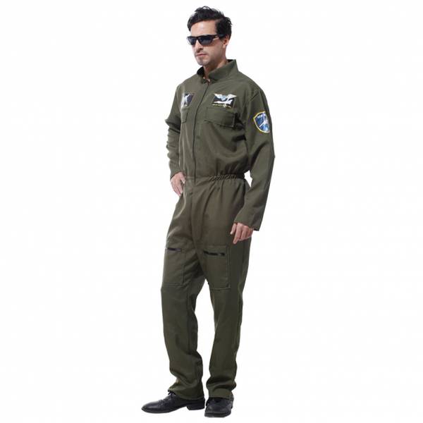 Pilot fighter jet costume "Air Force" MIESEPETER® green | SportSpar.com