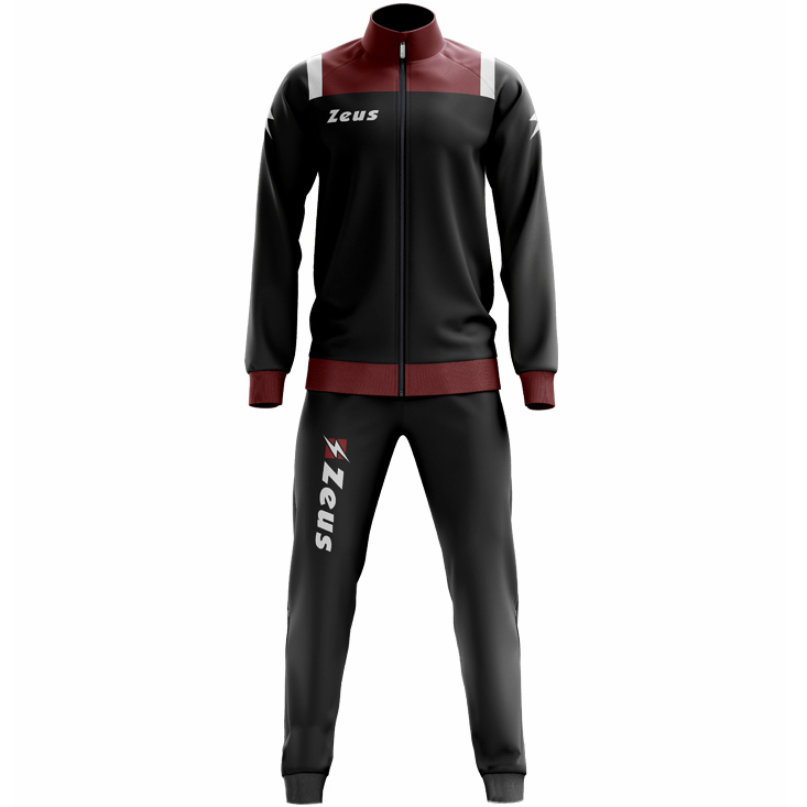 Zeus Tuta Relax Vesuvio Men Tracksuit black dark red | SportSpar.com