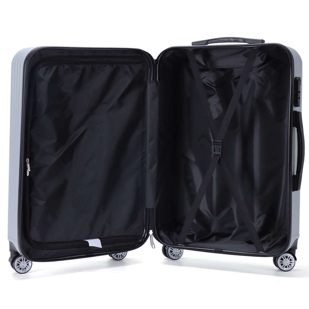VERTICAL STUDIO "Oslo" 20" 24" 28" Suitcase Set of 3 silver | SportSpar.com