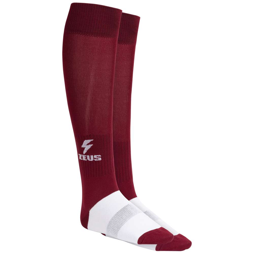 Zeus Calza Energy Calzettoni da calcio rosso scuro | scontosport.it