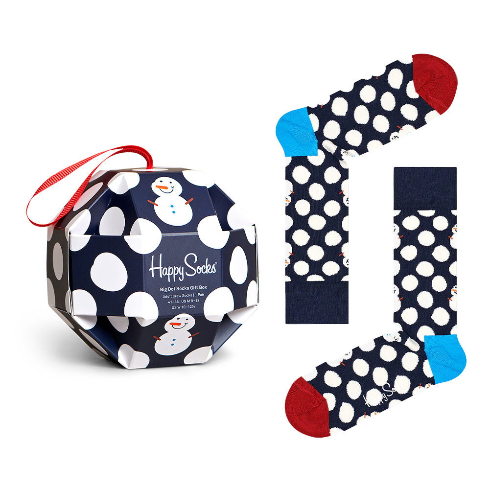 Happy Socks Big Snowman Gift set Socks 1 pair XBDS01-6500 | SportSpar.com