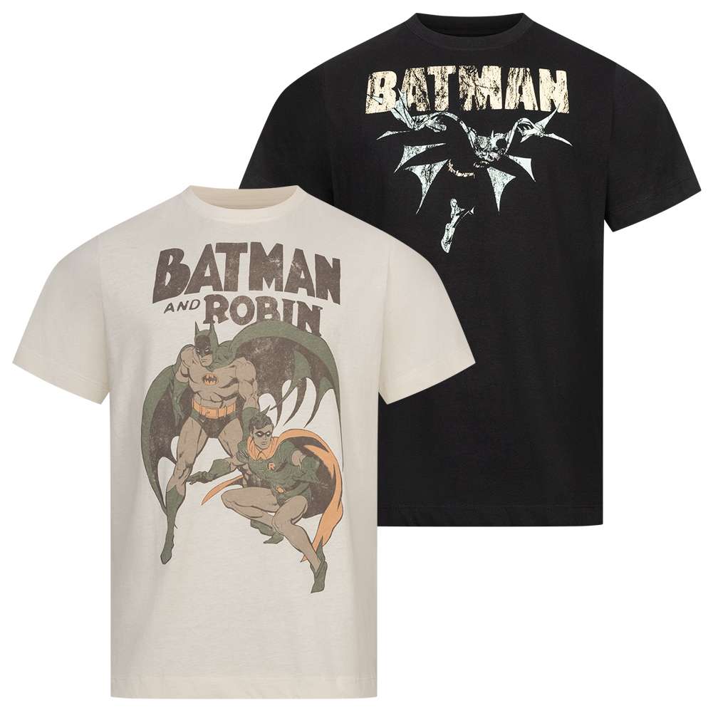 BATMAN DC COMICS Herren T-Shirt 2er-Pack FCMPK117MUL | SportSpar