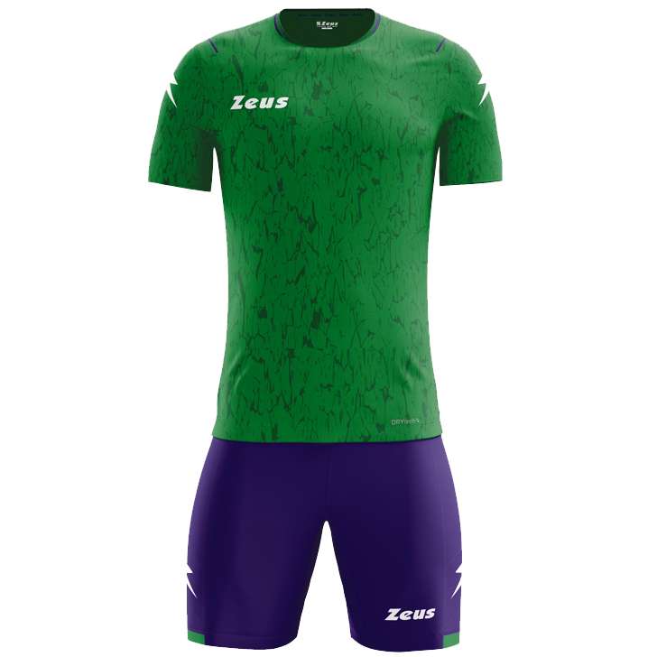 Zeus Kit Hero Football Kit with Shorts green violet | SportSpar.com