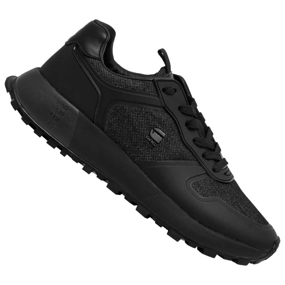 G Star Raw Theq Run Bo Denim Dames Sneakers 2241 004529 Zwart Zwart