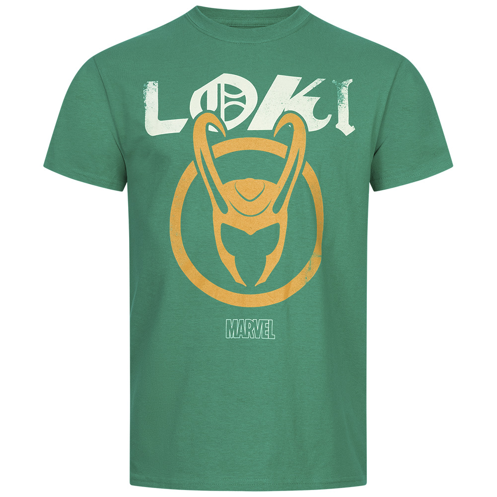 Loki Laufeyson Marvel Comics Emblem Men T-shirt FCMTS071KEL | SportSpar.com