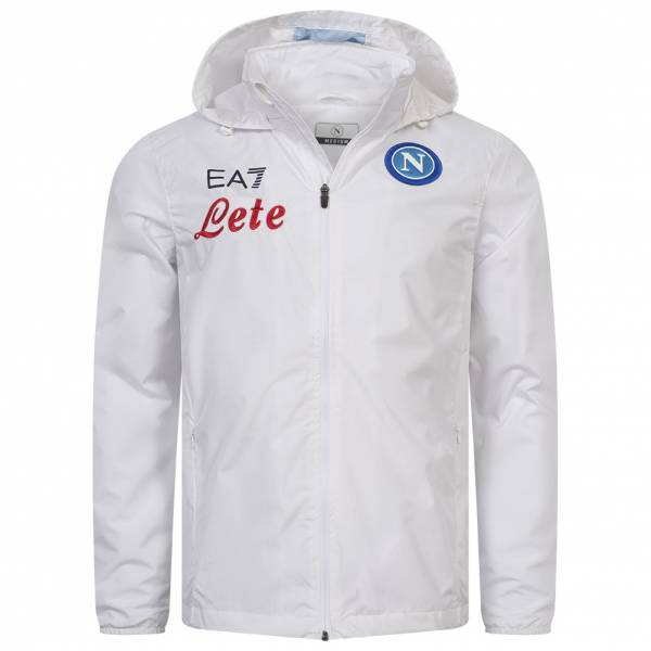 SSC Neapel EA7 Emporio Armani Herren Windbreaker weiB EASSCN23TU08 WHITE