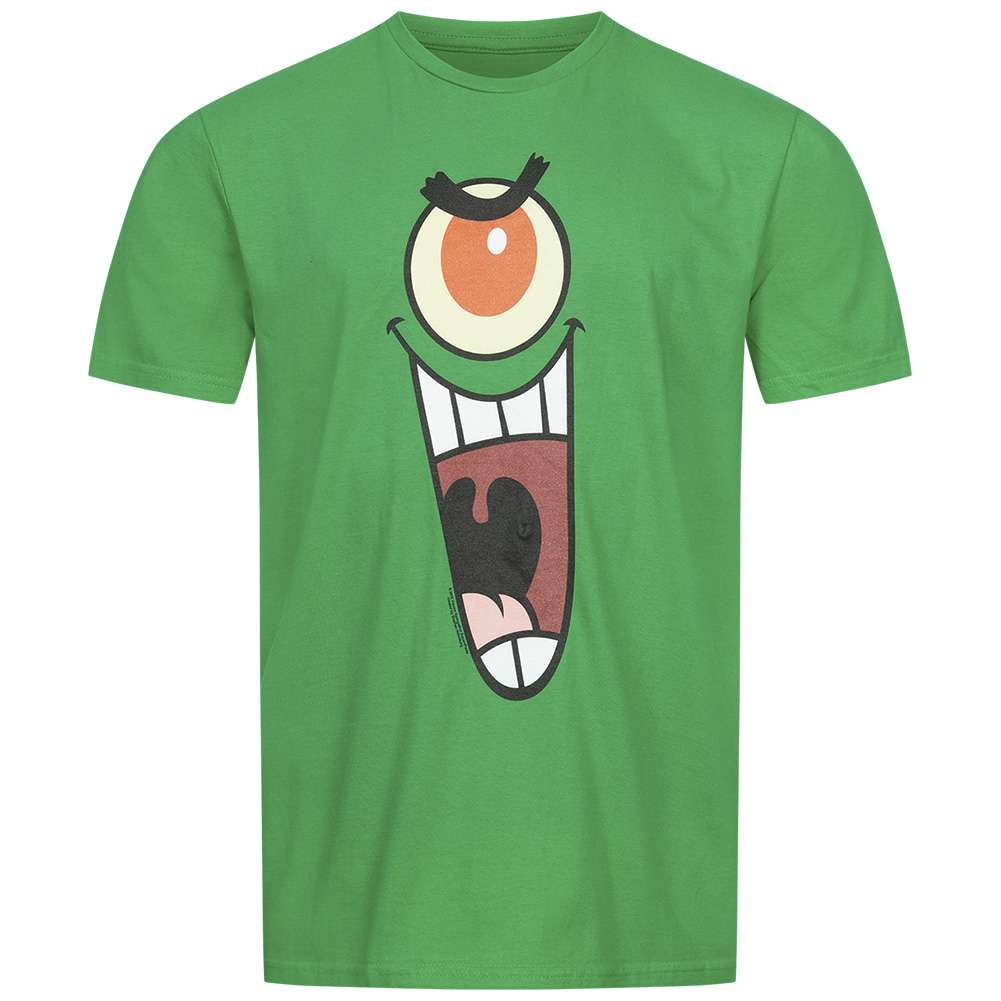 SPONGEBOB SQUAREPANTS Plankton Face Men T-shirt PMMTS005KEL | SportSpar.com